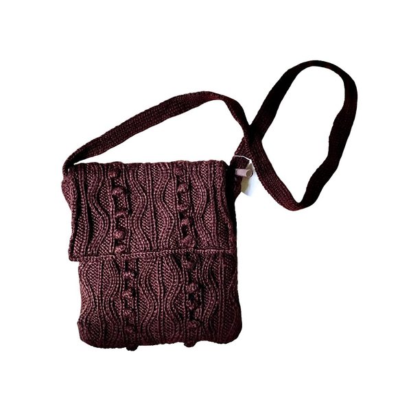 Frankie & Johnnie | Bags | Nwt Frankie Johnnie Mini Crochet Cable Knit ...